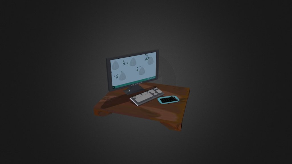 Computer Area - 3D model by Catherine Wiltshire (@catherinewiltshire1 ...