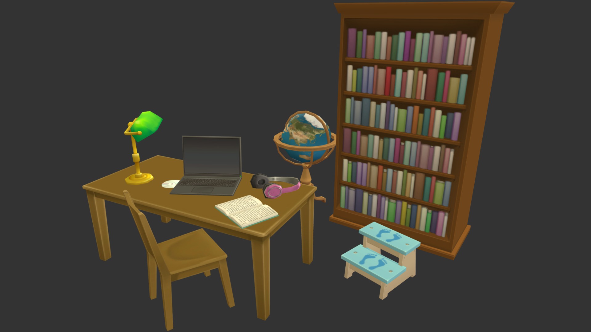 Library Props - 3D model by aleesatana (@alisatana) [228866a] - Sketchfab