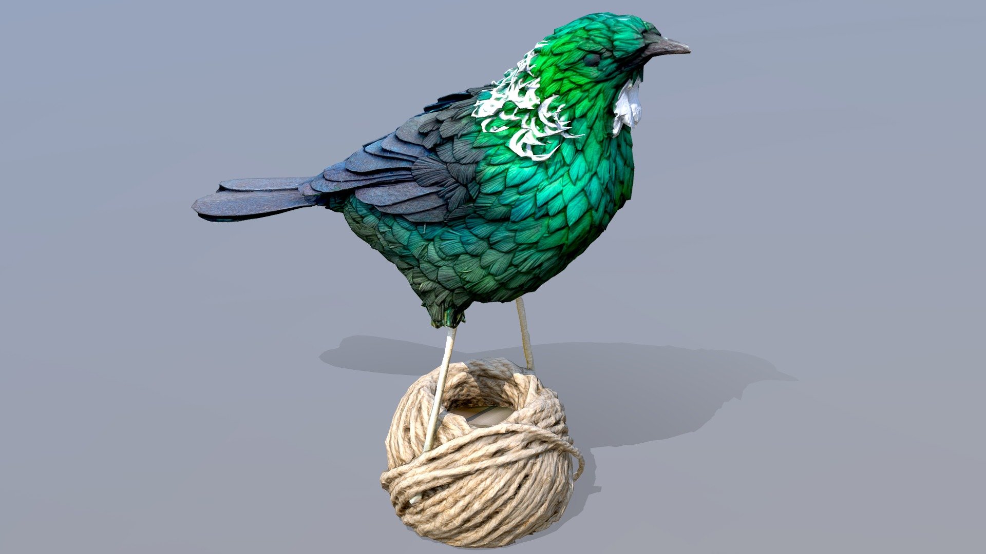 Tui Bird Paper Art Photogrammetry - Download Free 3D model by benbol ...