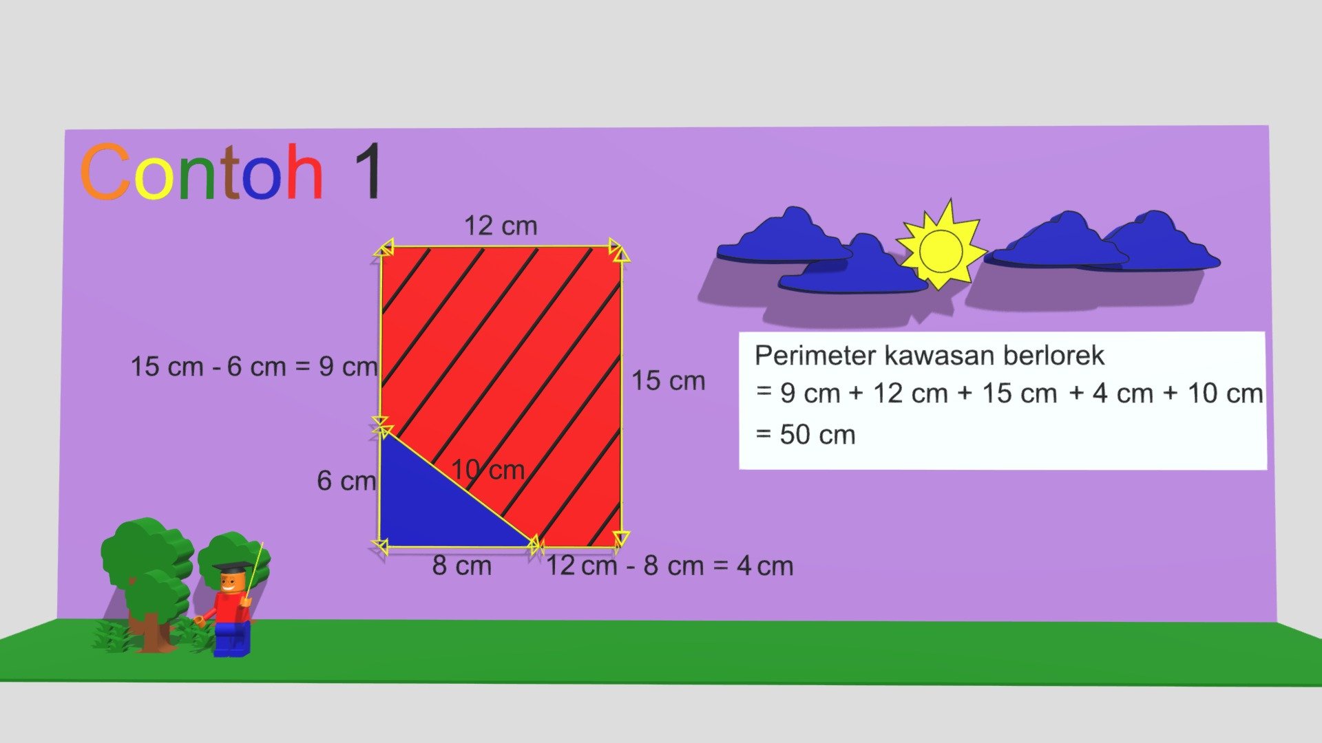 03.2 CONTOH PERIMETER BENTUK GABUNGAN - Download Free 3D model by ...