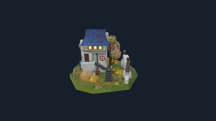 Low_poly_house 3D models - Sketchfab