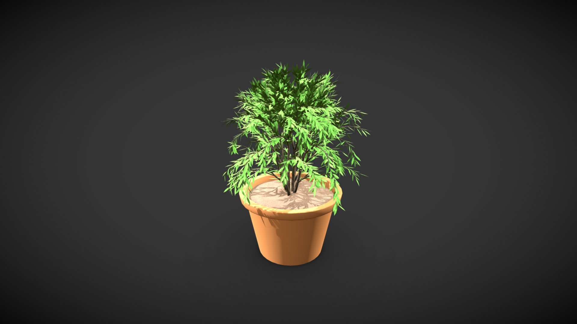 free plant and pot - Download Free 3D model by kumeli1 (@Kumel ...