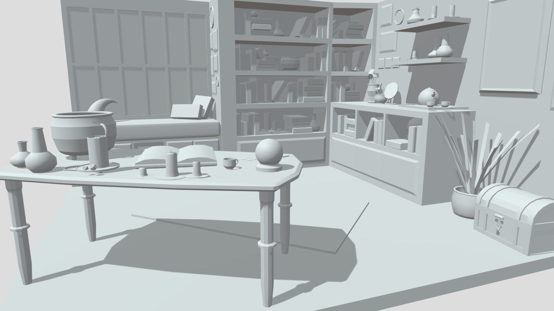 Witch Library - 3D model by its_sugarr (@stephysol) [228a3ff] - Sketchfab