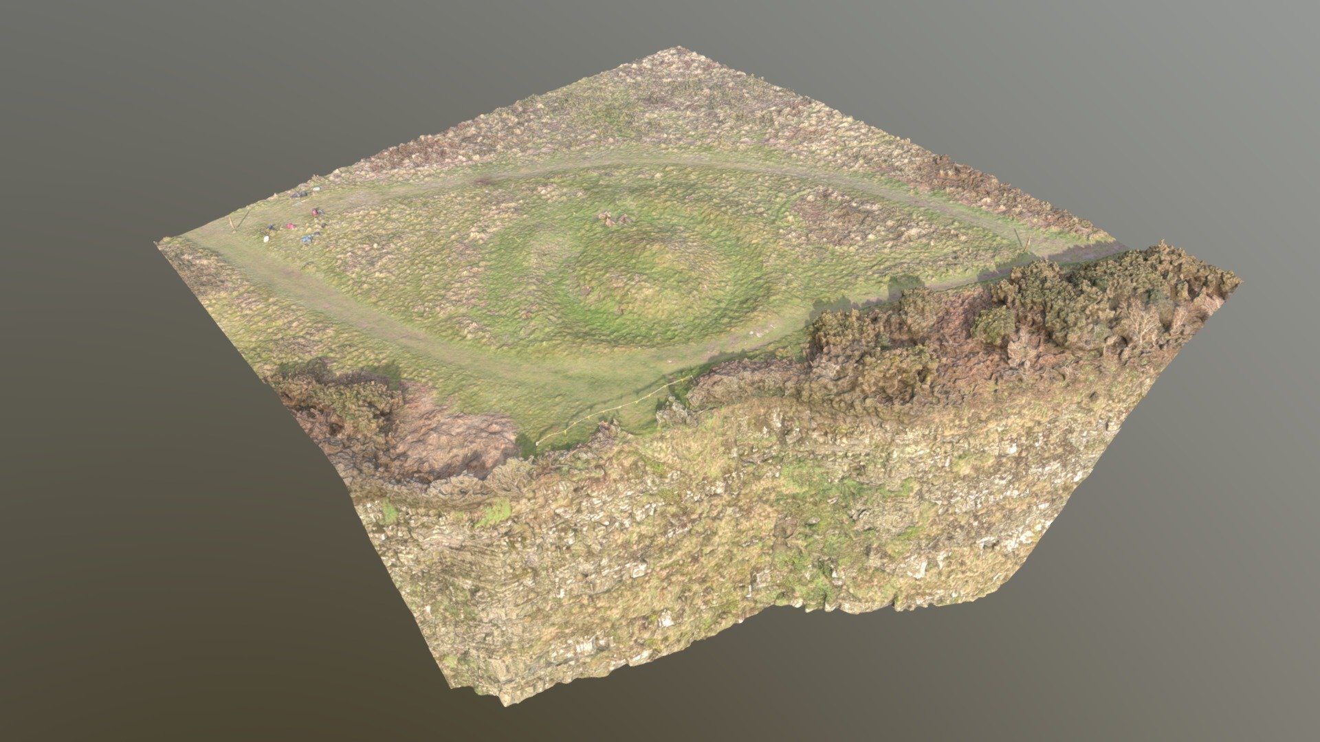 Bowl barrow at Gallantry Bower, Clovelly - 3D model by Neroche Surveys ...