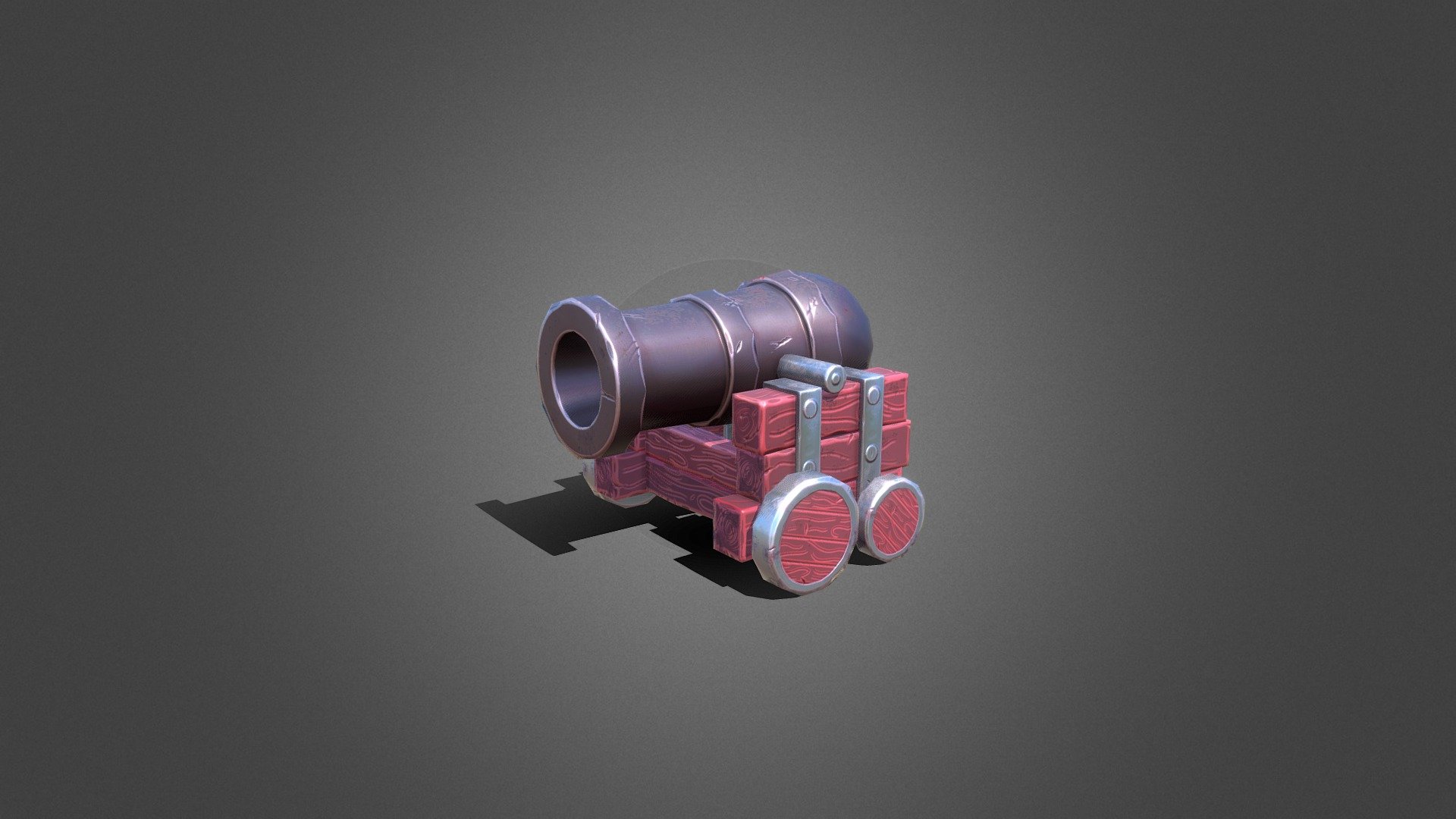 Low Poly Stylized Cannon - Download Free 3D model by Murat Can ÜNAL ...
