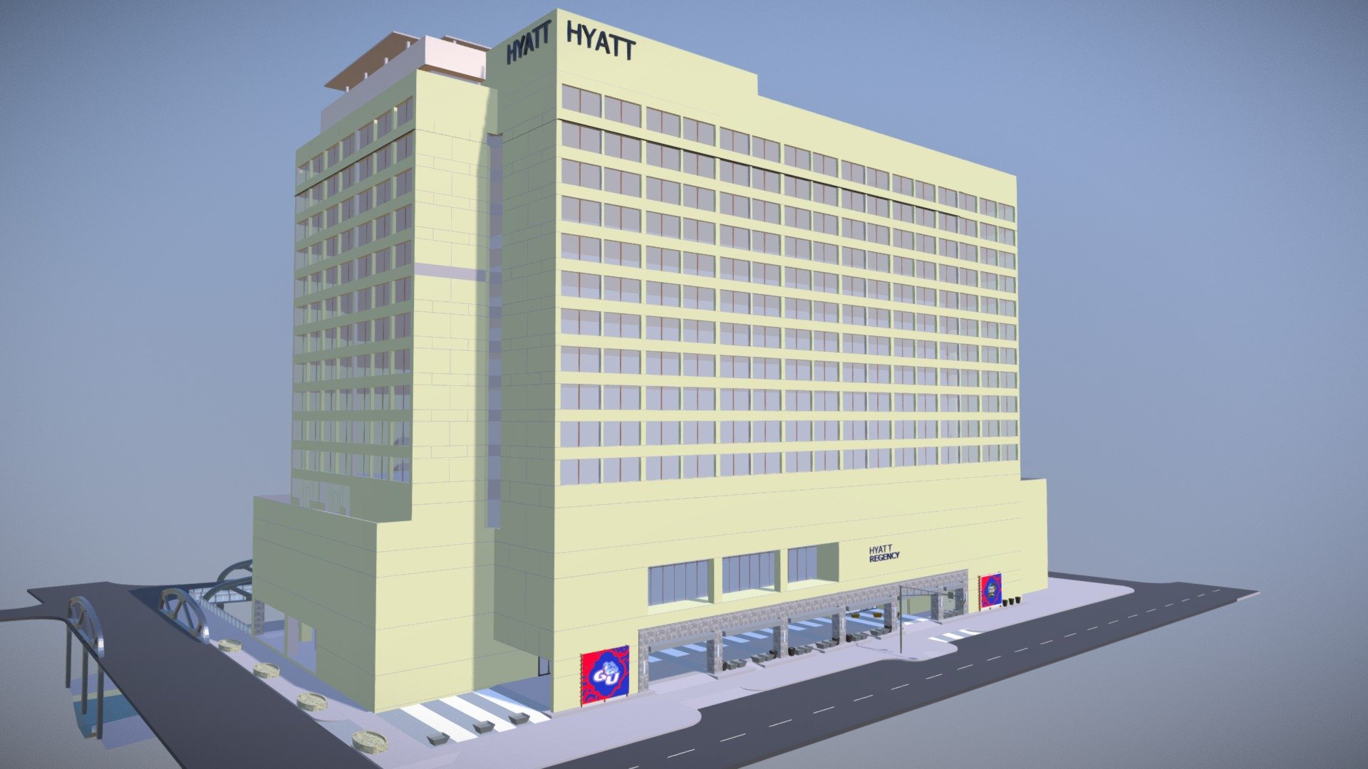 Hyatt Regency Working - 3D model by Titan Sign Company ...