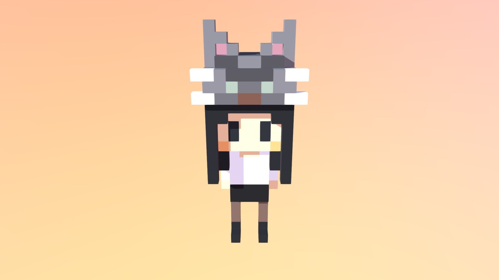Cat Girl 3 - 3D model by Leo_Gamer718 [228d52b] - Sketchfab
