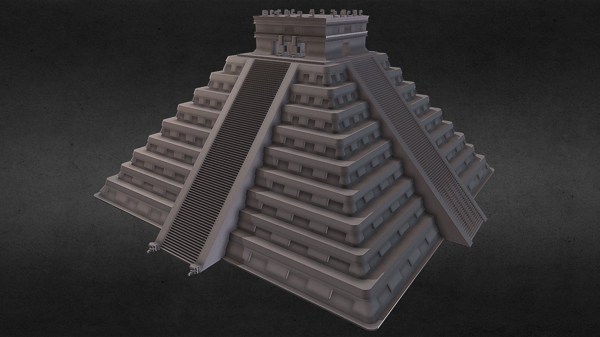 El Castillo, Chichén Itzá - Buy Royalty Free 3D model by ...
