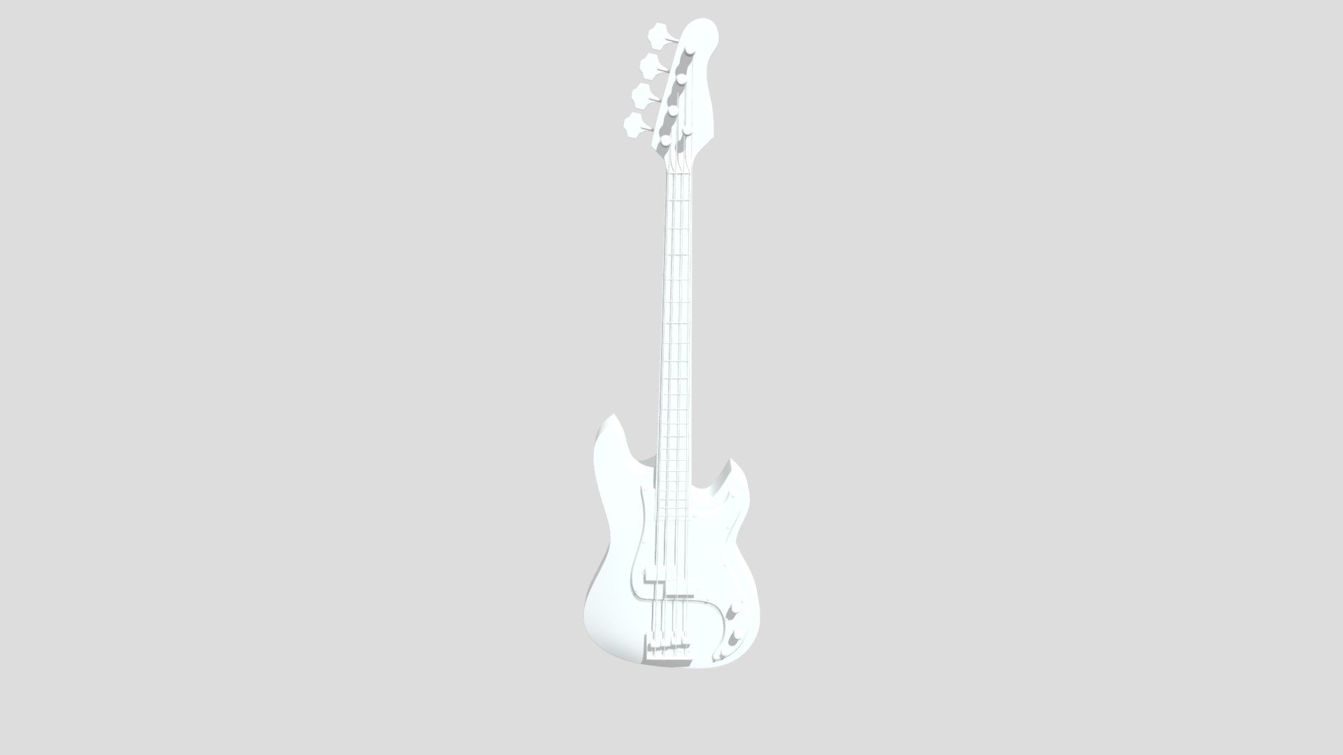 Bass Guitar - 3D model by JasonCalloway [228f3a8] - Sketchfab