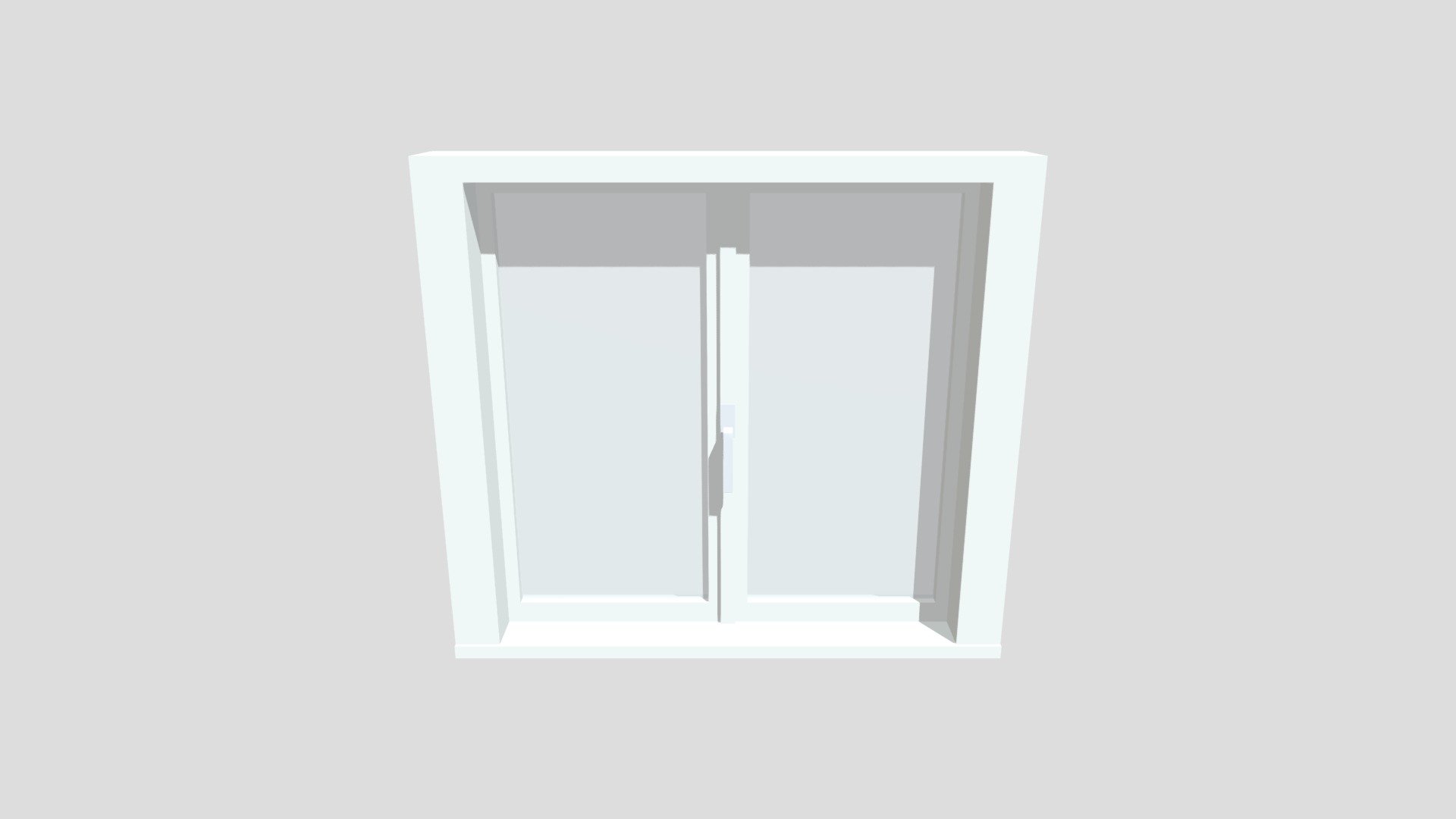 Double small window with sill - Download Free 3D model by 1-3D.com ...