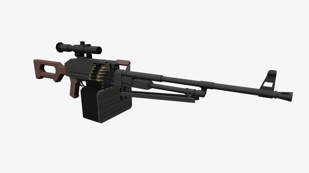 Light Machine Gun - A 3D model collection by samanthacford - Sketchfab