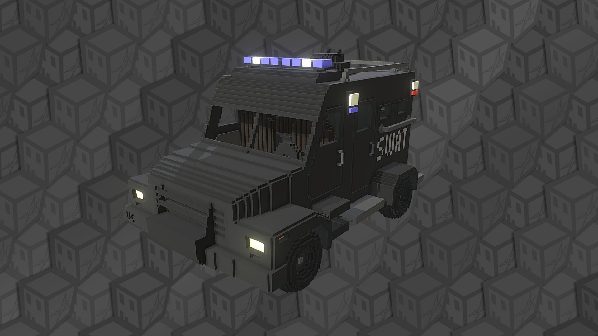 Swat Van - (54-bit) - 3D model by zachrywilsn | nullblox (@zachrywilsn ...