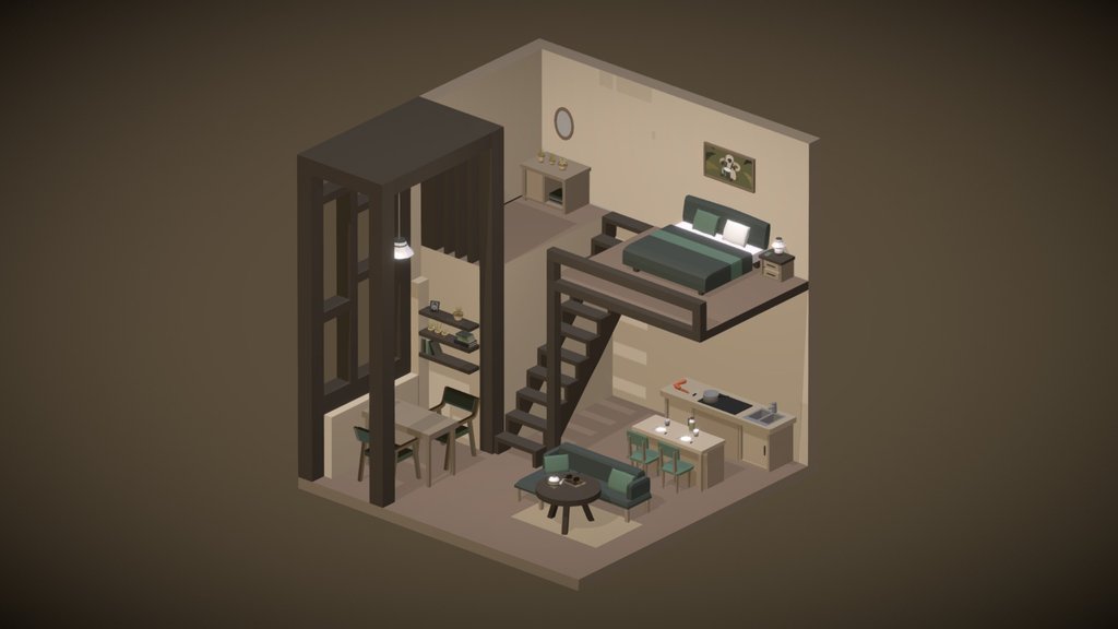 isometric art - A 3D model collection by EchoFlowey - Sketchfab