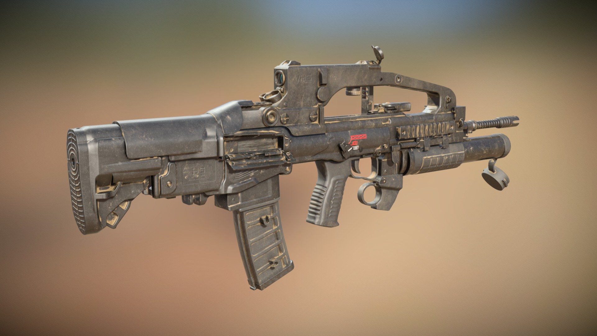Croatian Assault Rifle - 3D model by carloluisrosales [229943d] - Sketchfab
