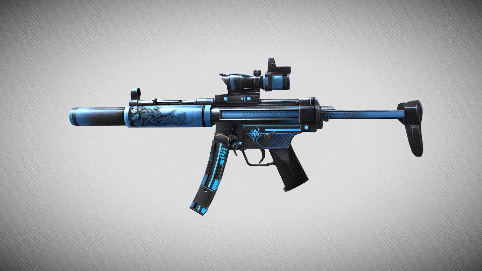 Mp5SD Devil V2 - 3D model by Long Nguyễn (@LongNguyen89) [229d6c3] - Sketchfab