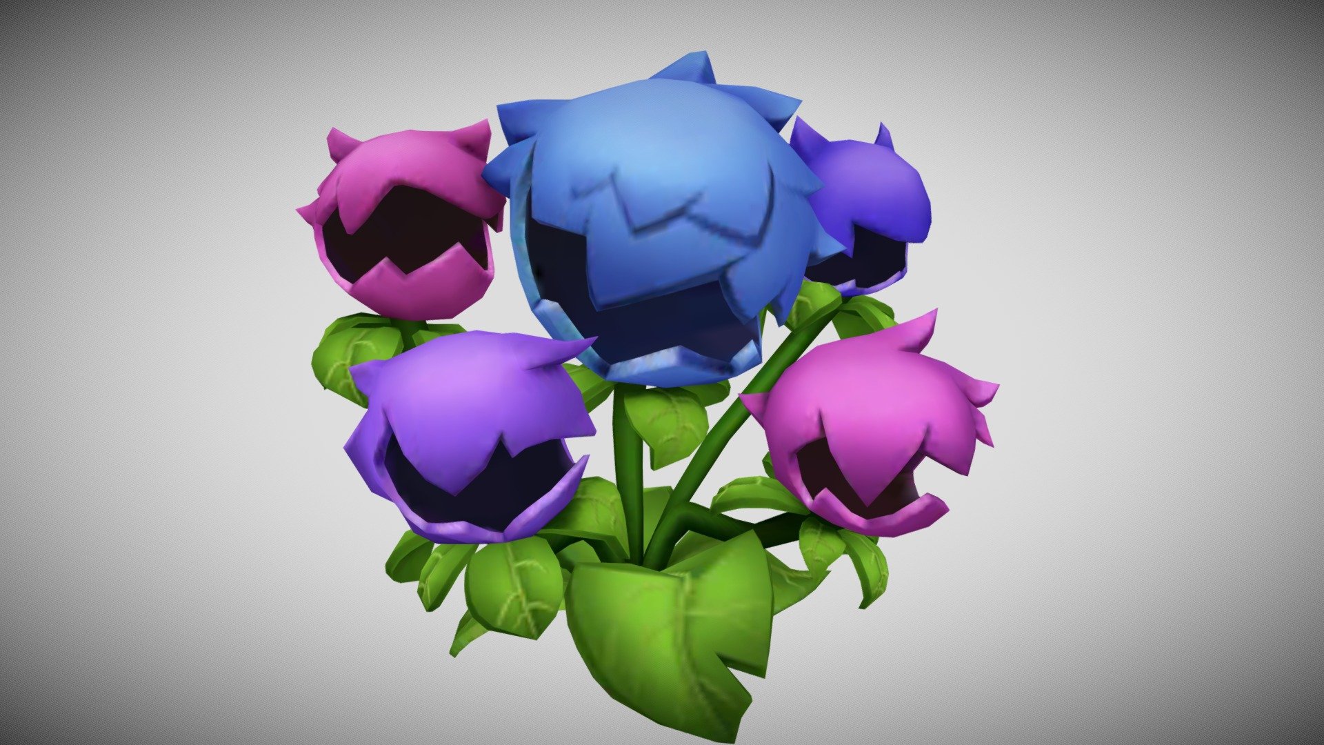Plants Vs. Zombies 3 (Pre- Alpha) - Hydrangea - Download Free 3D model ...