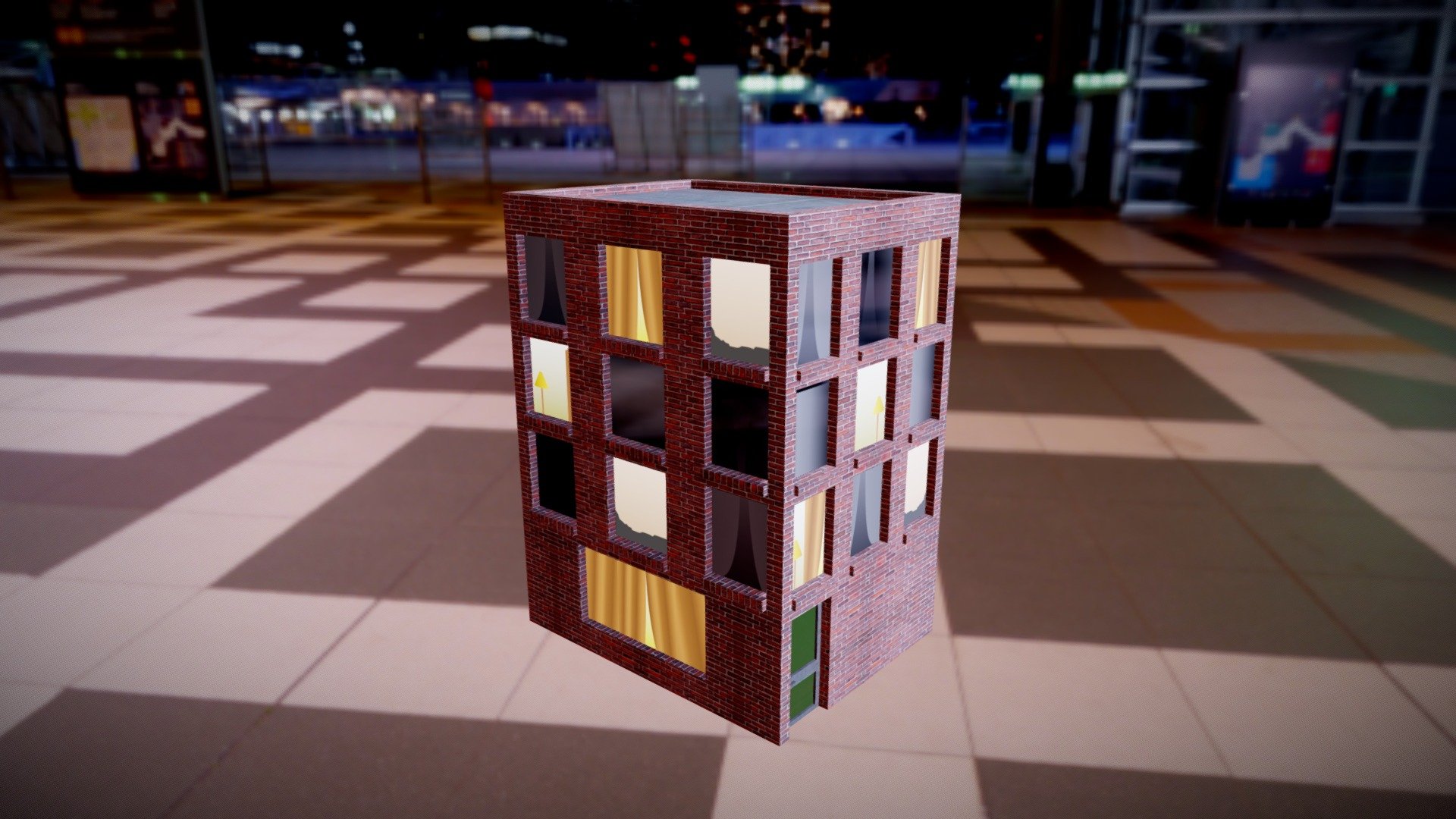 Edificio / Building - Download Free 3D model by Agustin Panes ...
