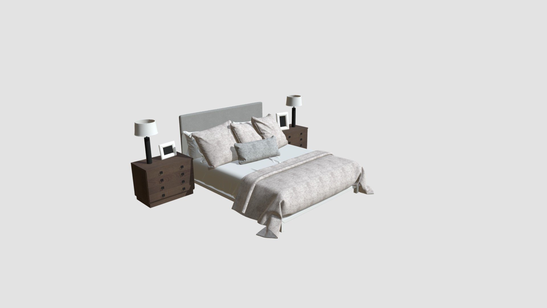 bed - Buy Royalty Free 3D model by Evermotion [229e32f] - Sketchfab Store