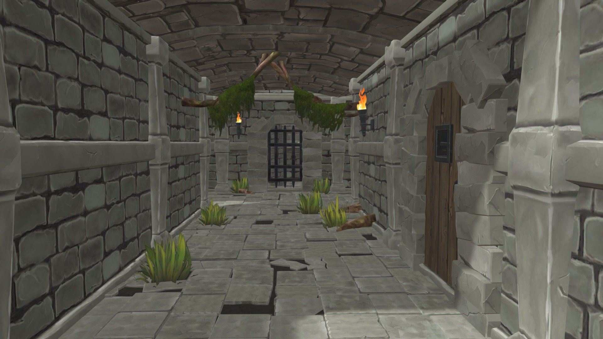 Dungeon pack - Low poly Hand painted 3d model - 3D model by checklordor ...