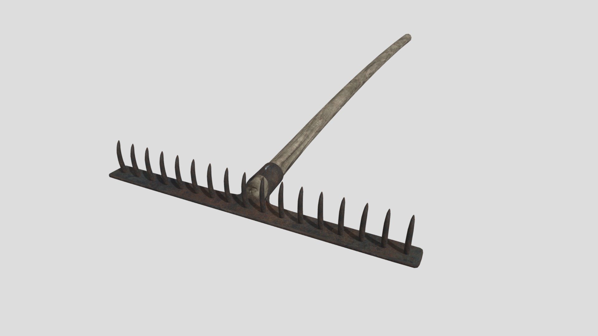 Old Metal Rake - 3D model by game3dart [229f92c] - Sketchfab