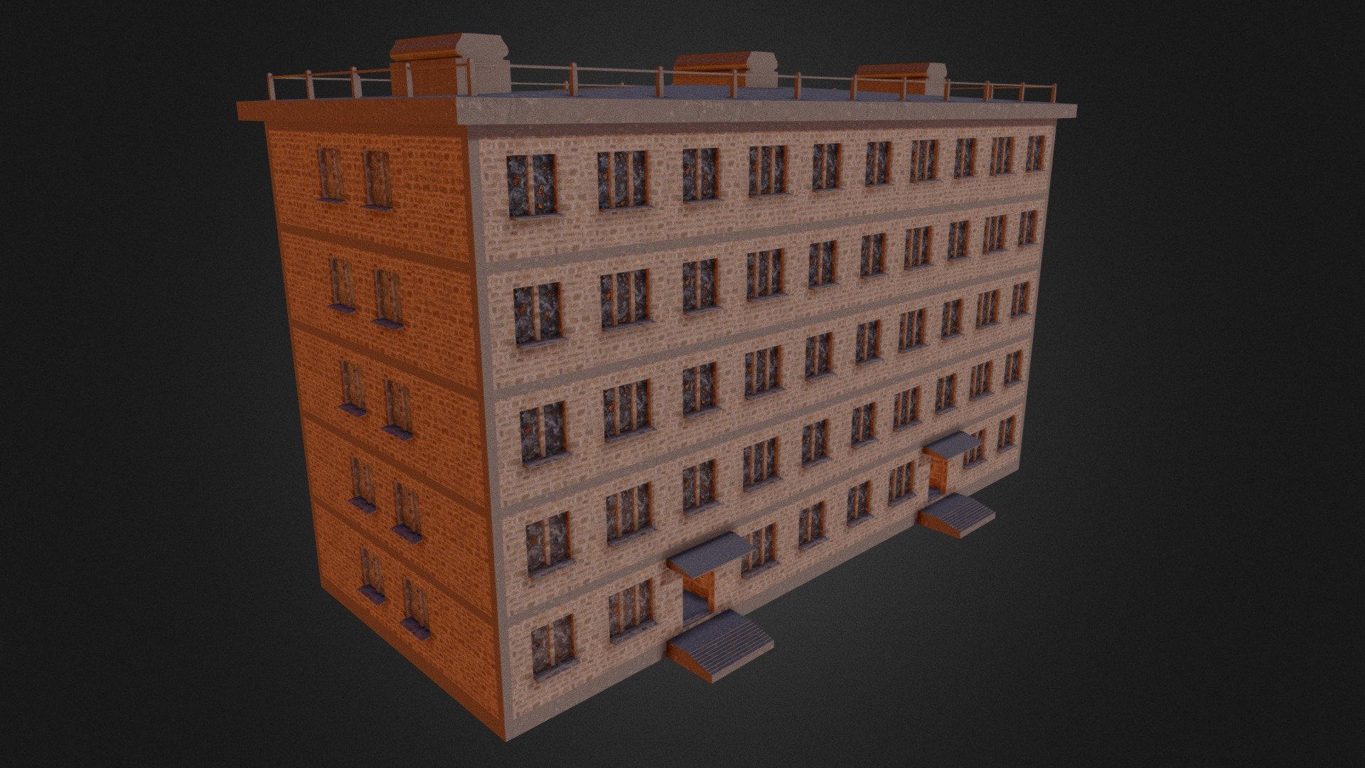 Enterable Panel House - Download Free 3D model by C01L3D [22a08dc] - Sketchfab