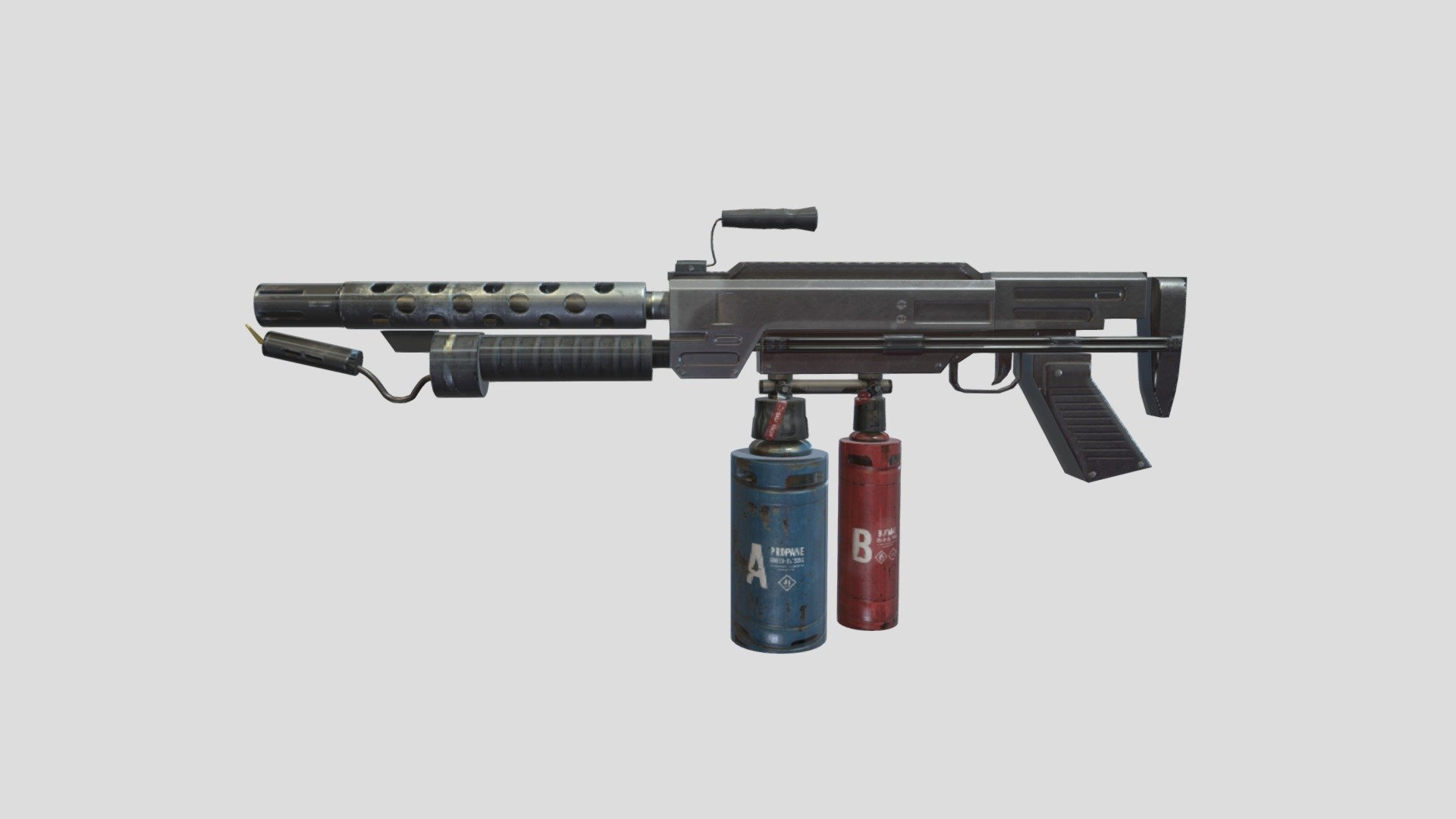Flamethrower - 3D model by t.flores [22a0e63] - Sketchfab