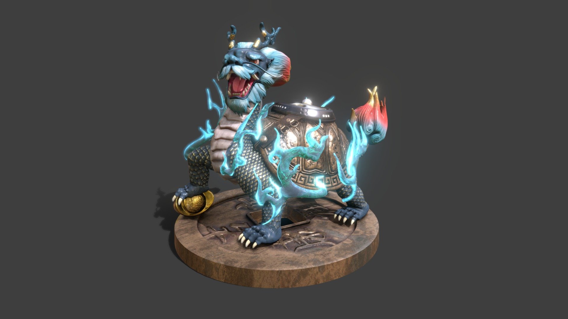 Dragon-Turtle - Buy Royalty Free 3D model by Moren (@cwc) [22a1e7f ...