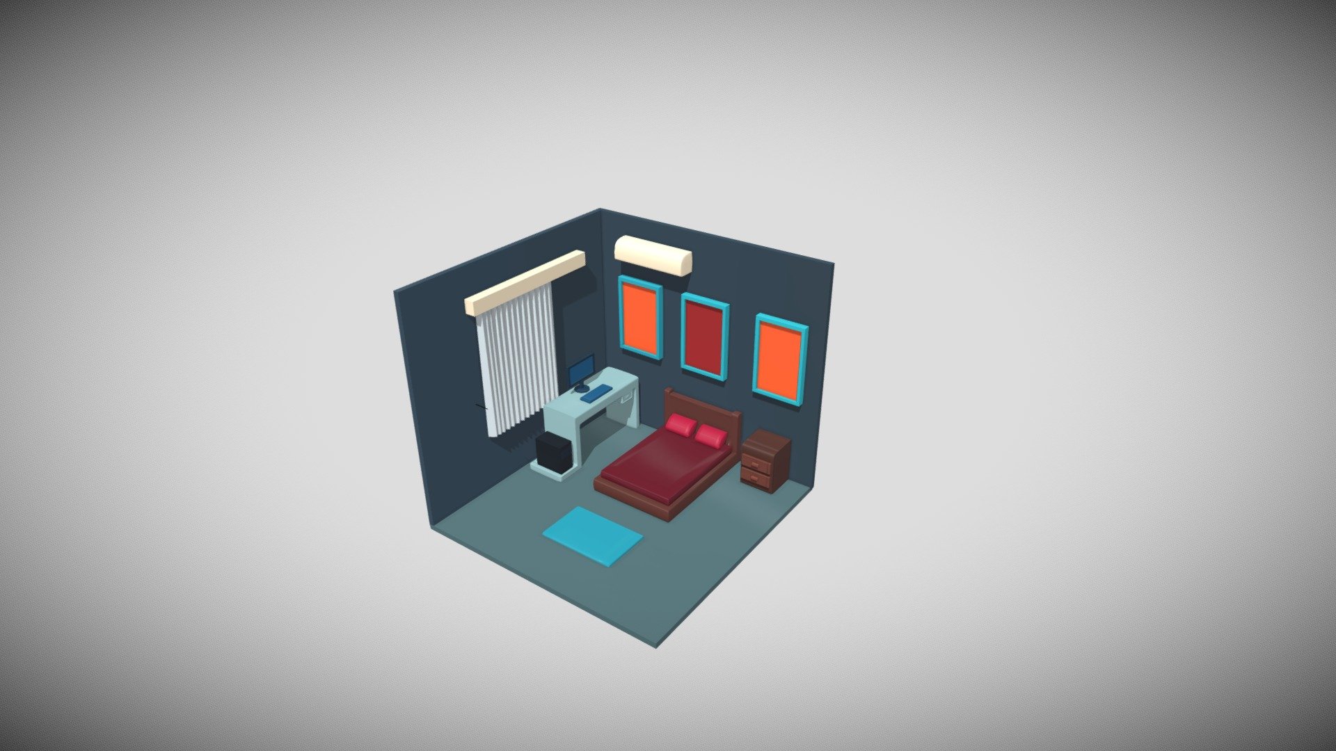Quarto - 3D model by Lucck [22a33b6] - Sketchfab