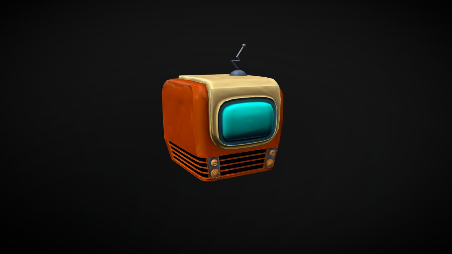 Retro TV - 3D model by ilfaggia [22a405b] - Sketchfab