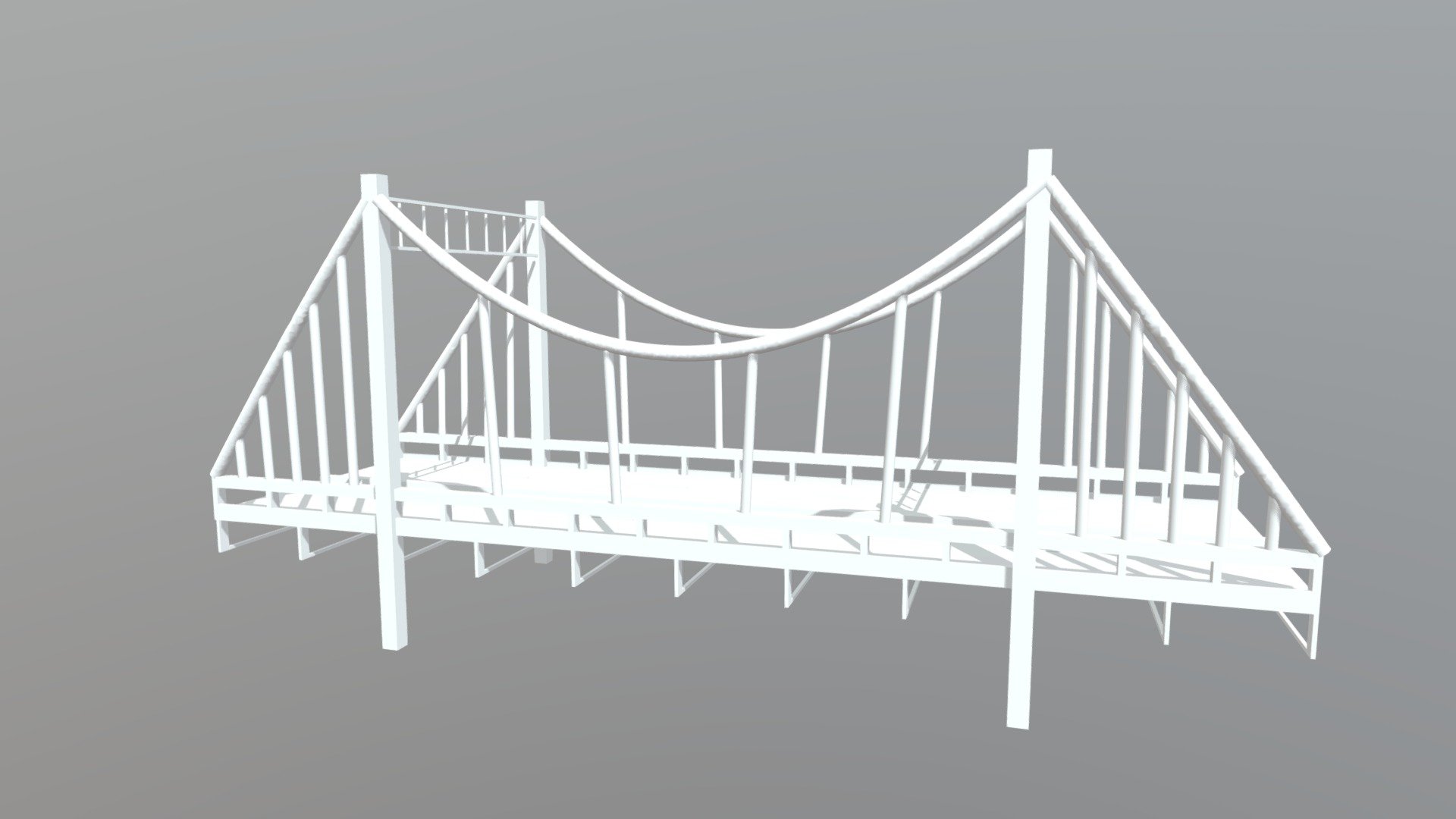 Bridge Cable-Stayed Like - 3D model by lernik44g [22a6379] - Sketchfab