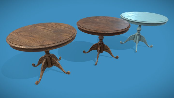 Round-table 3D models - Sketchfab