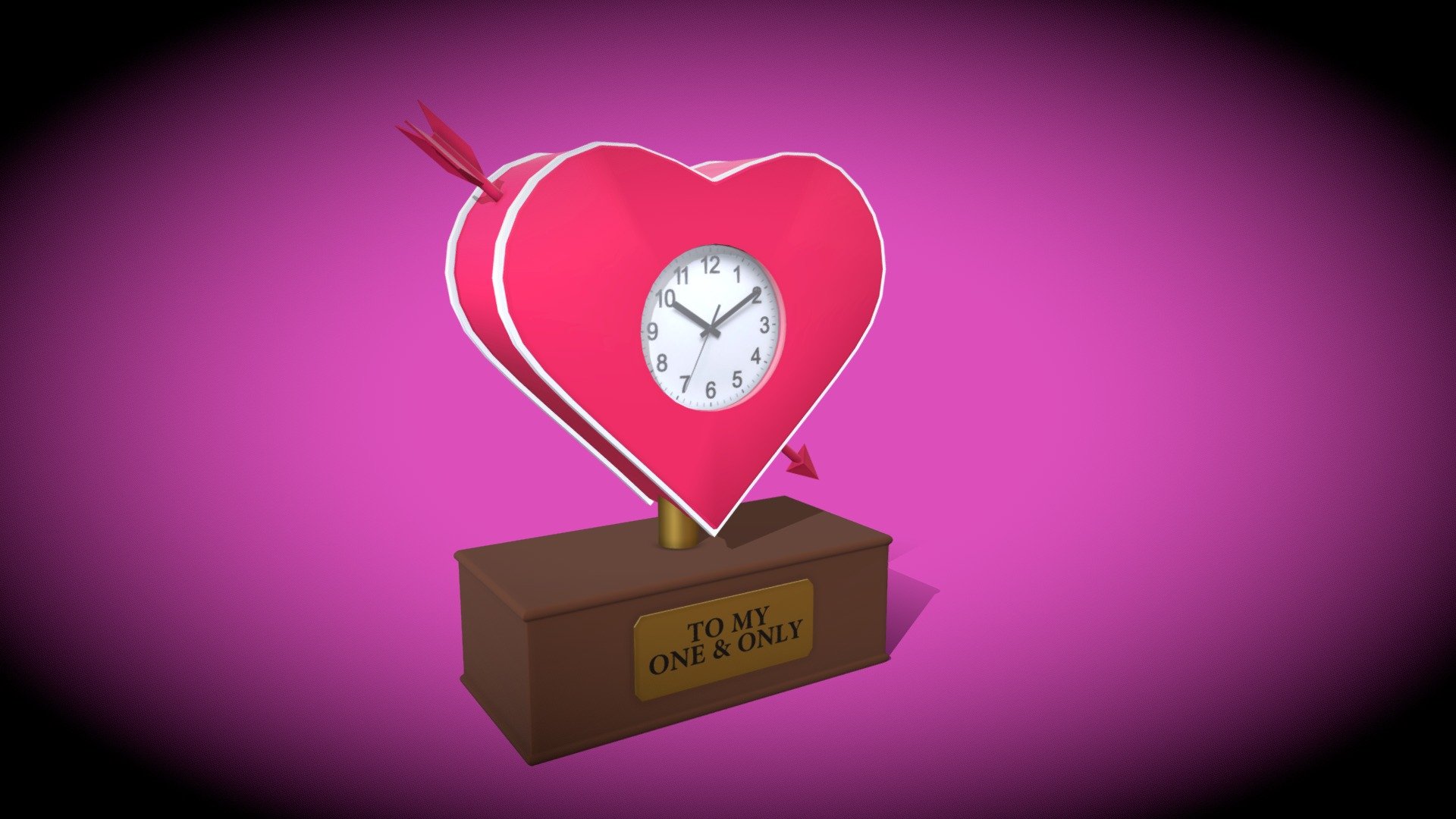 Heart Clock - Sketchfabweeklychallenge - Week 3 - Download Free 3D ...