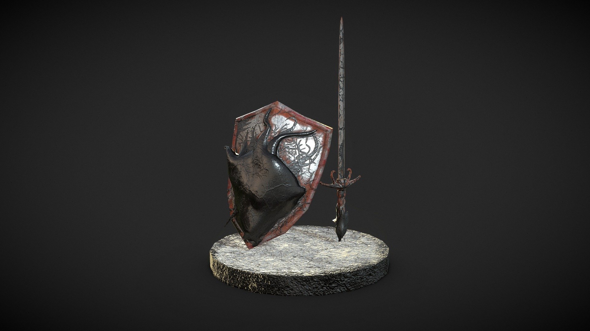 Sword & Shield Molded - 3D model by Cartly (@Lomie) [22a9be6] - Sketchfab