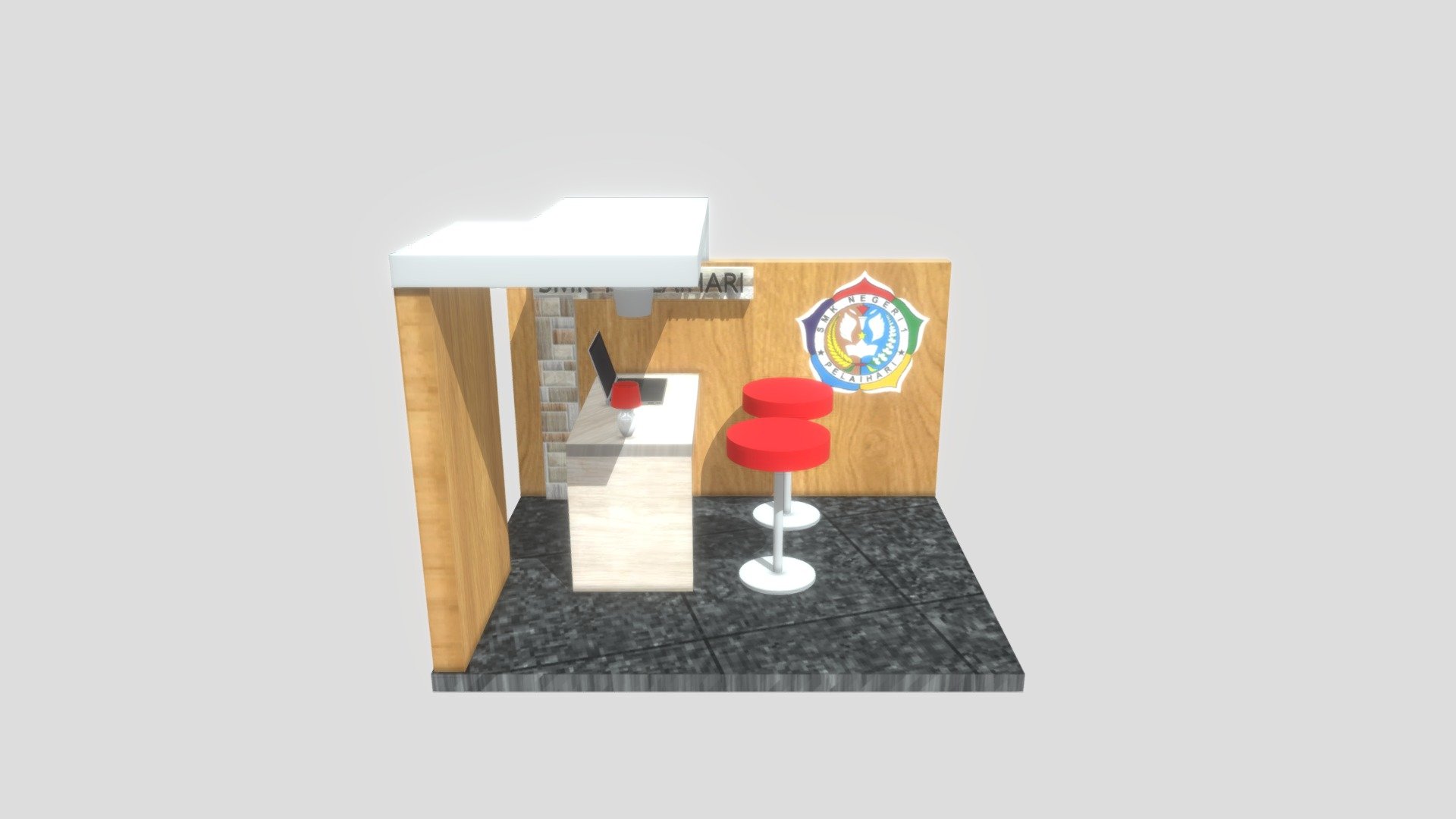 SMKN 1 PELAIHARI- HAFY - Download Free 3D model by Muhammad.Hafy.Athari ...