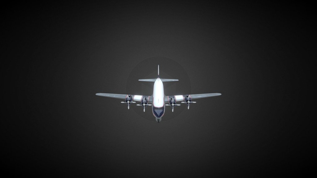Douglas Dc7 - 3D model by arunas b. (@arunasb) [22adae6] - Sketchfab