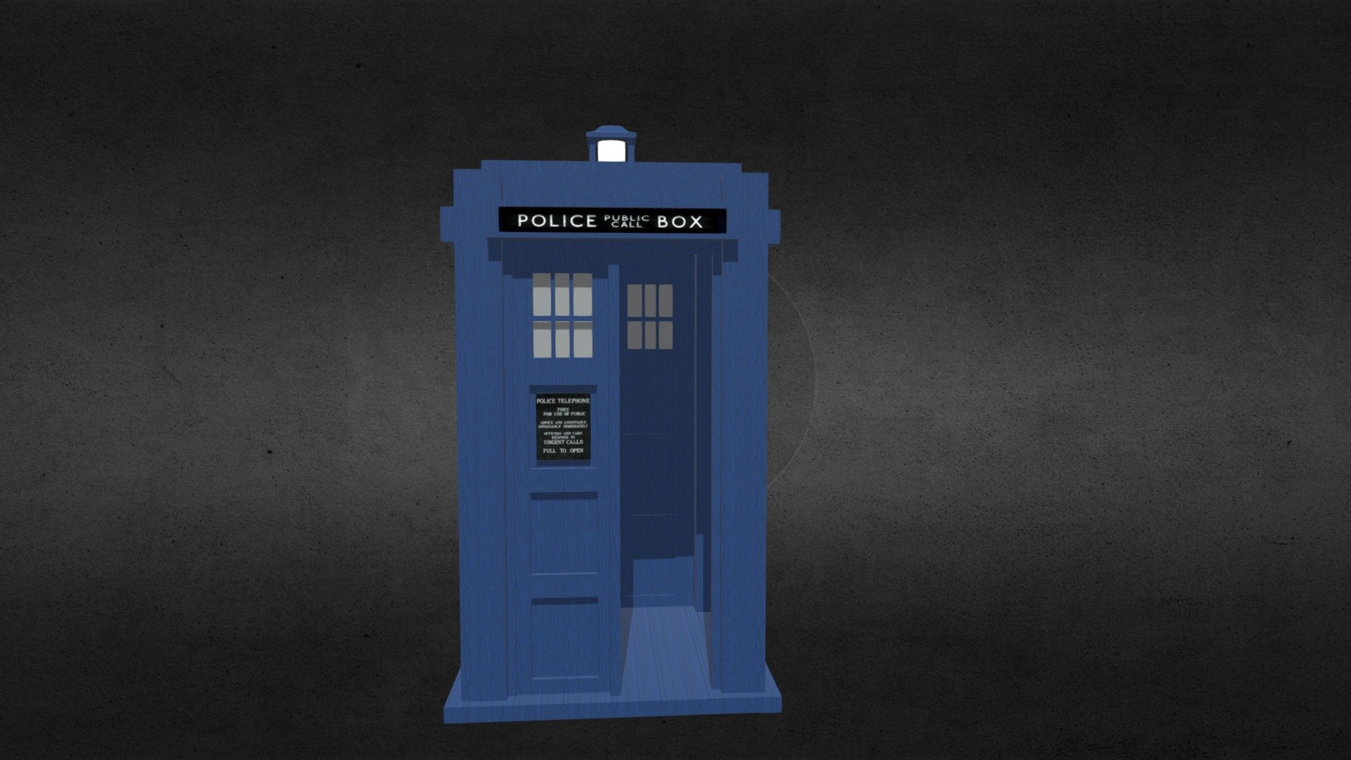 Police Box model final - 3D model by AJW117 [22b144d] - Sketchfab