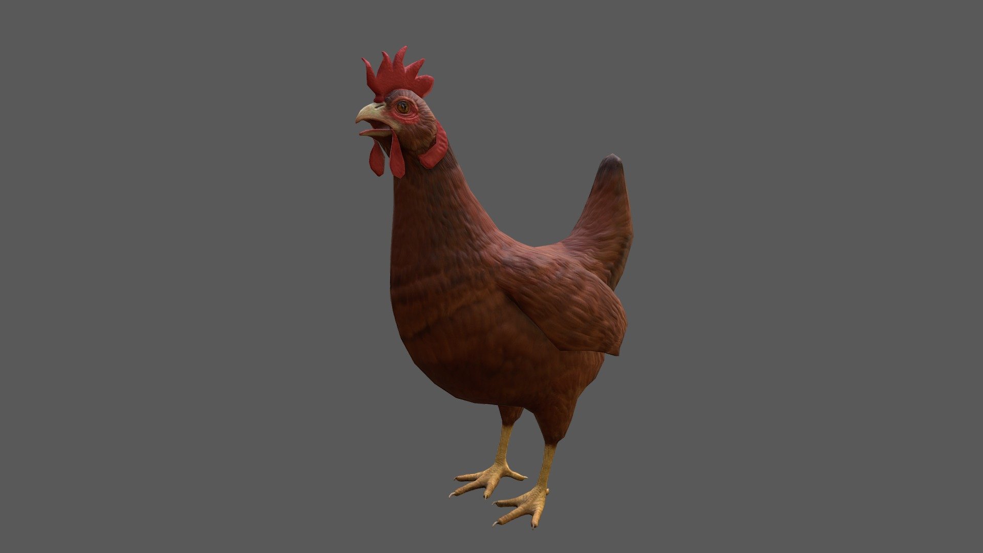 Chicken model - 3D model by Steff (@stefanocritelli) [22b2225] - Sketchfab