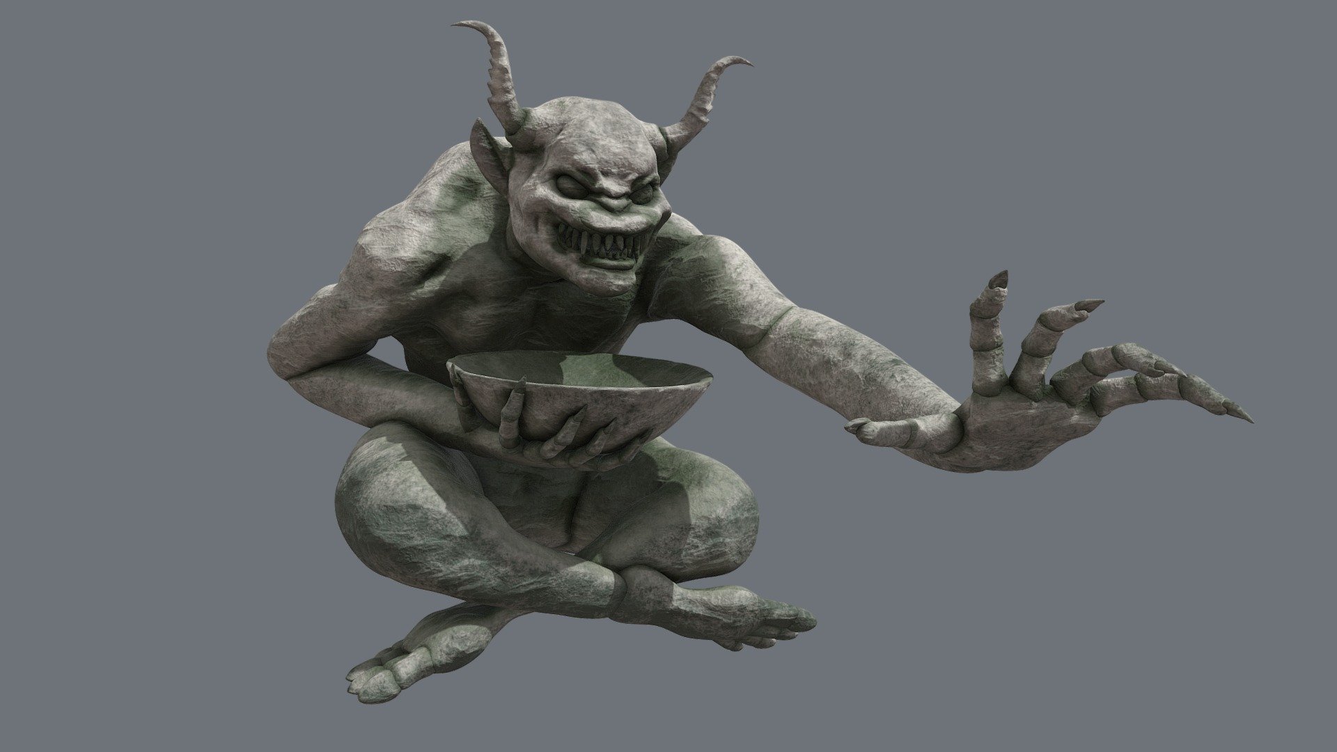 Rock Demon Statue - Buy Royalty Free 3D model by POLYCOSM [22b2789 ...