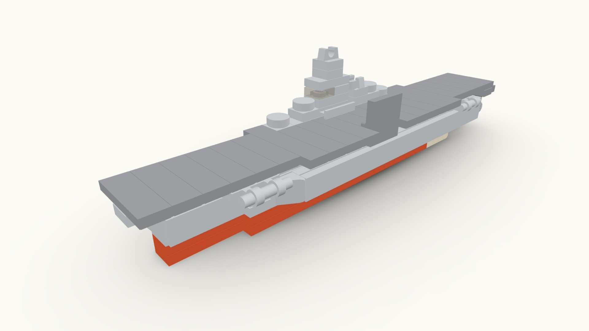 LEGO USS Essex CV-9 Aircraft Carrier MOC [#0023] - Download Free 3D ...