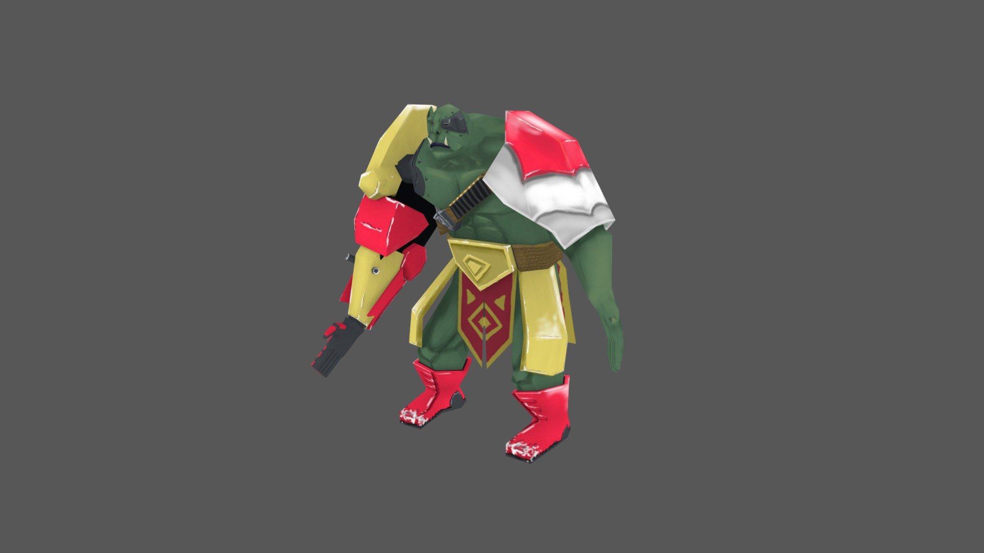 Cyber Orc - 3D model by Zac Rutten (@Zacman70) [22b8be9] - Sketchfab