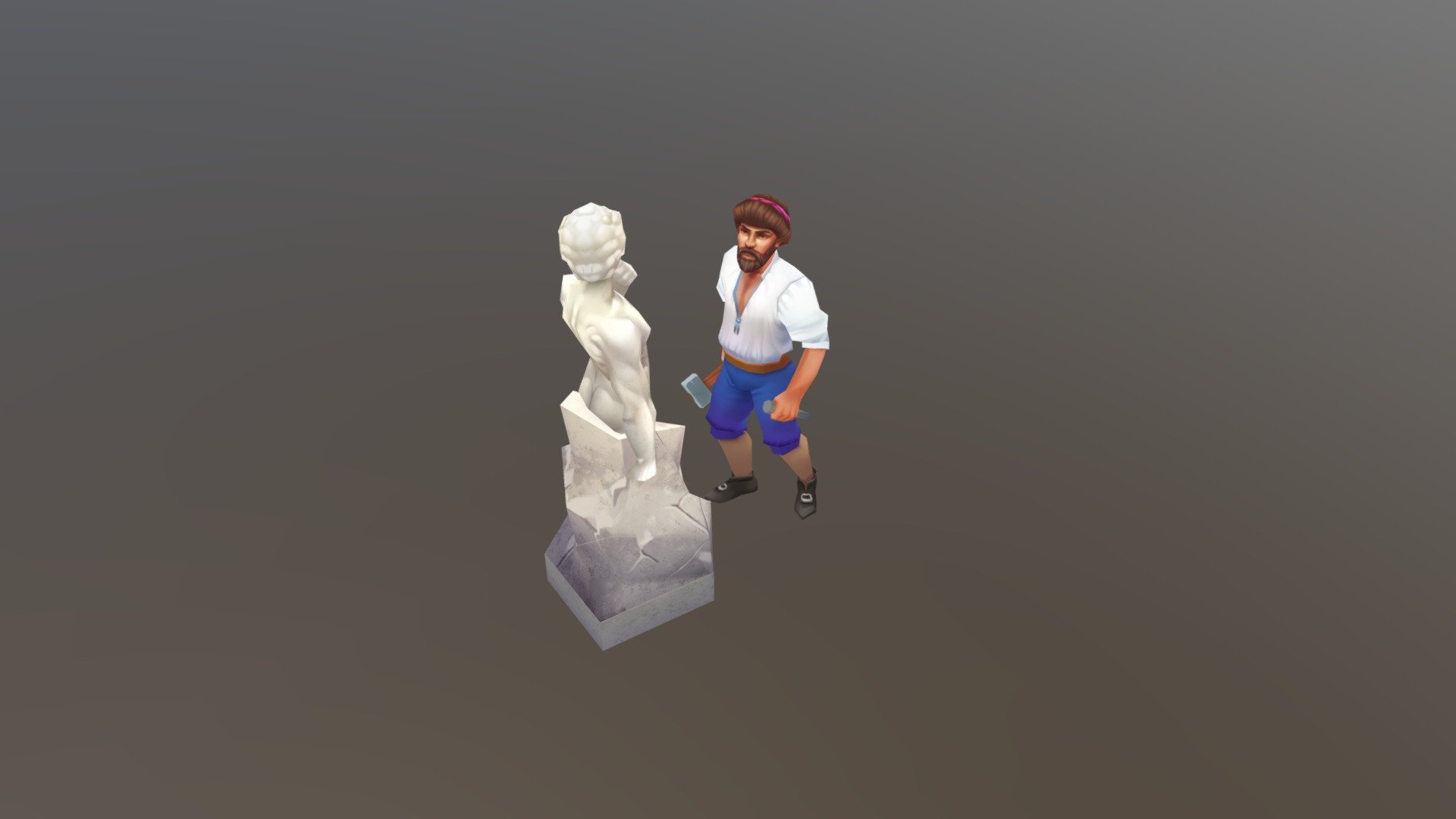 Great Artist (Medieval) - 3D model by Voganart (@bigroguevogue ...
