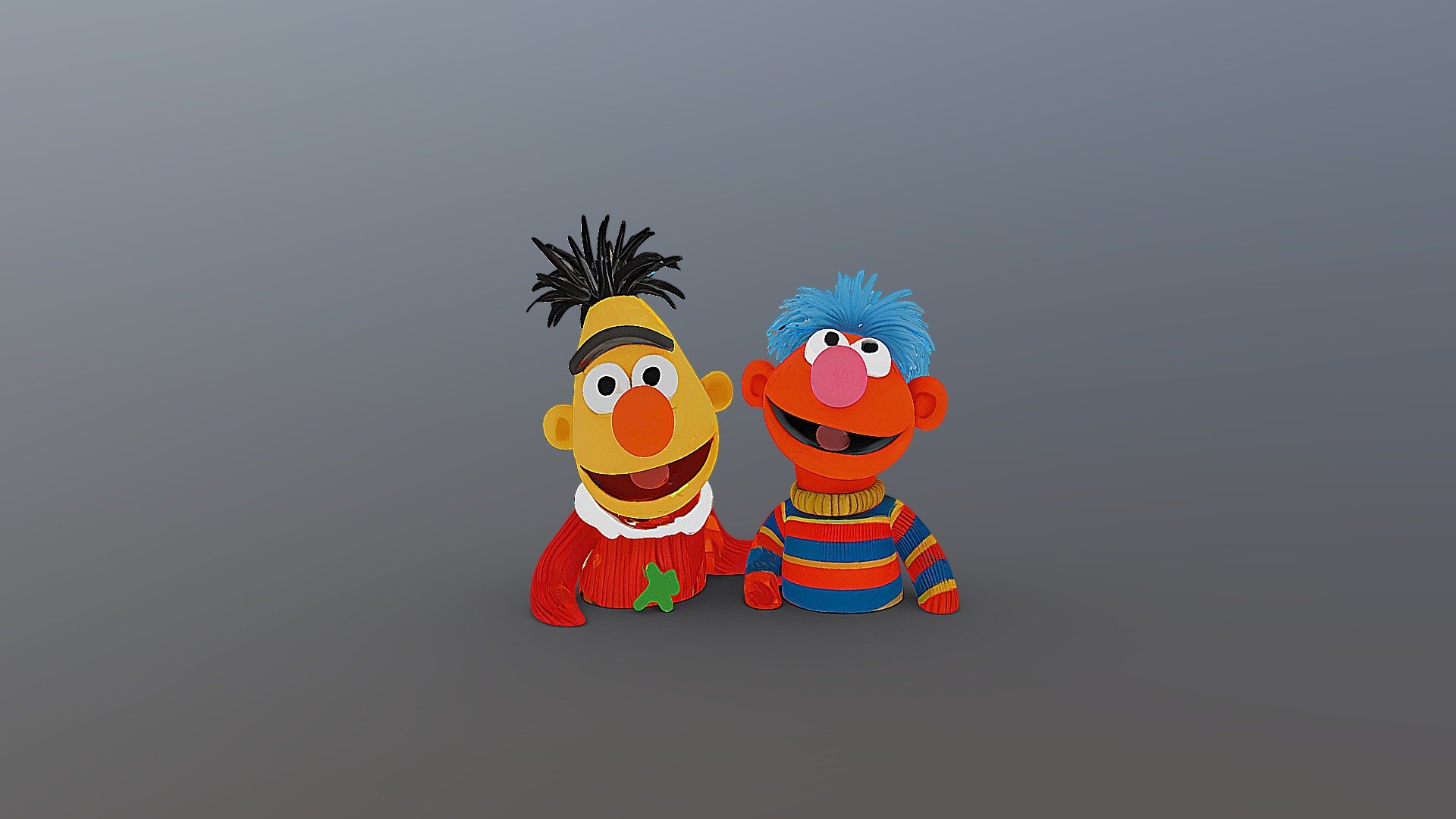 Bert & Ernie - Download Free 3D model by sudo-self [22bb5f8] - Sketchfab