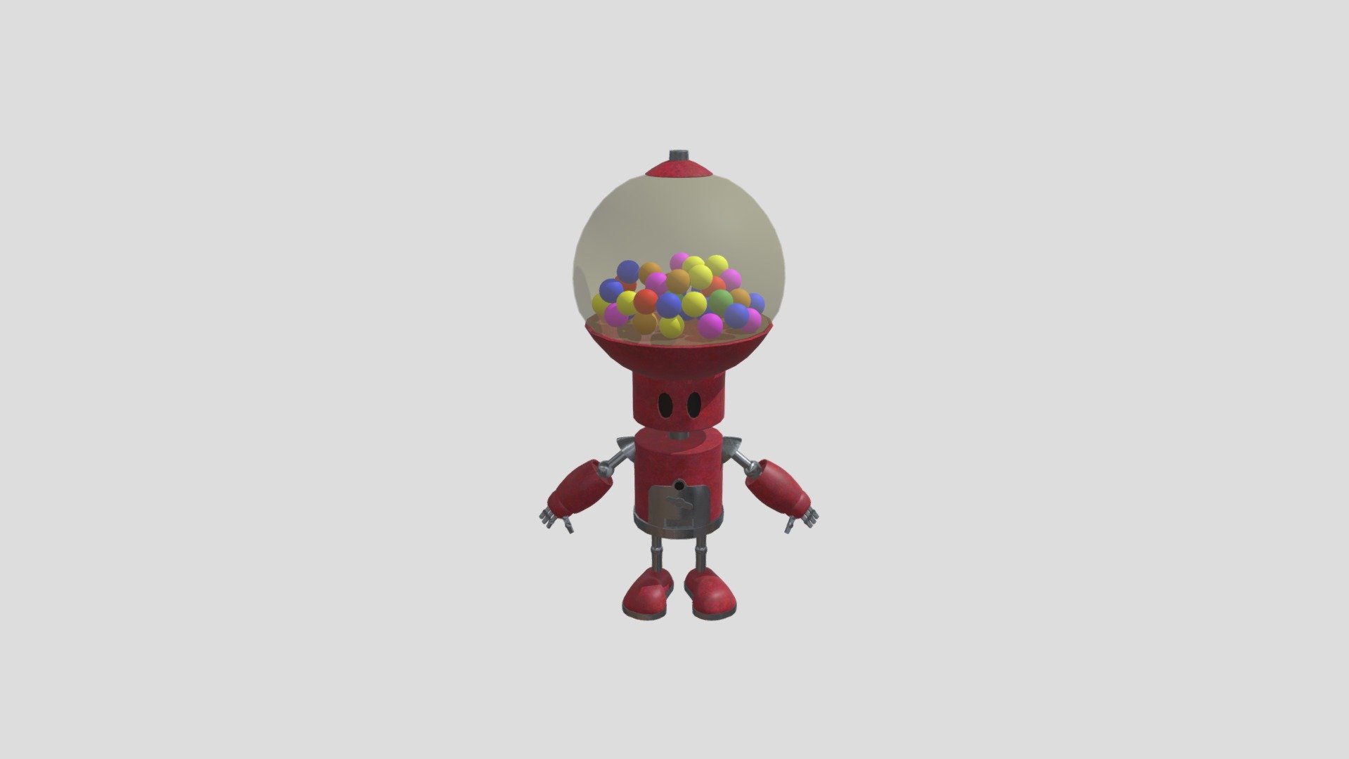 Candy Robot - 3D model by r_3d_r [22bc579] - Sketchfab