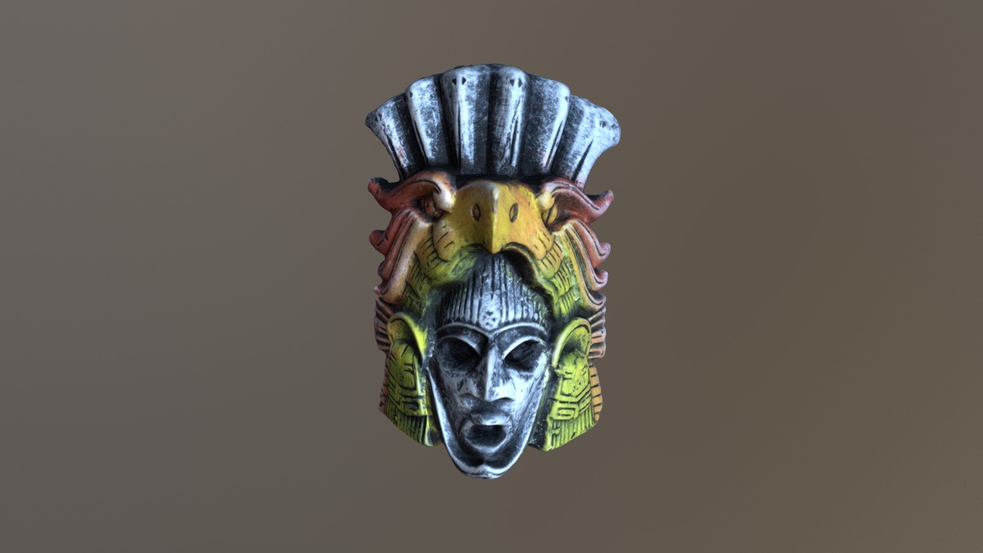 Mayan Mask - 3D model by axtelimaging [22bc782] - Sketchfab