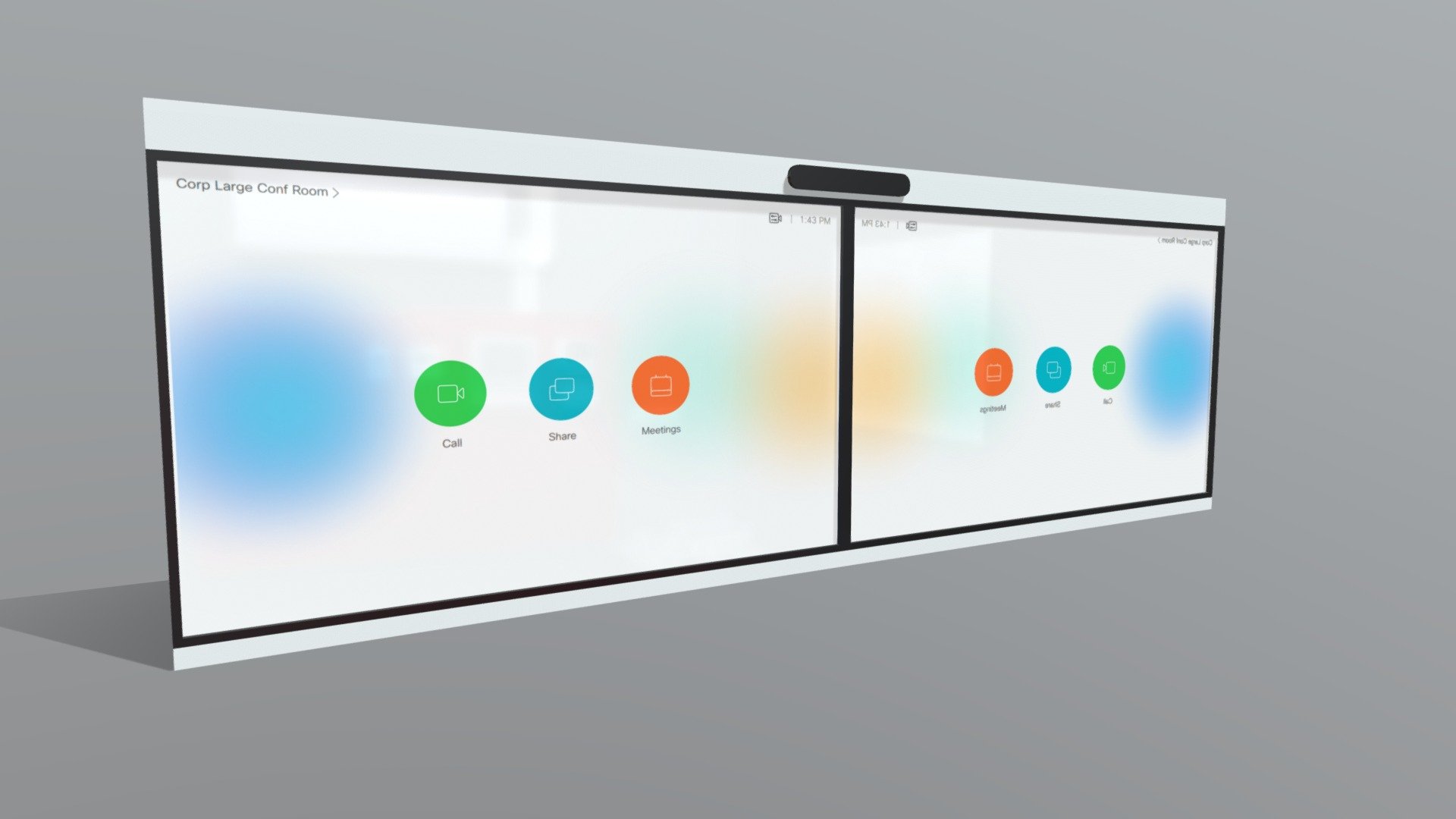 Conference room Double Display - low poly - 3D model by Piotr.Kolecki ...