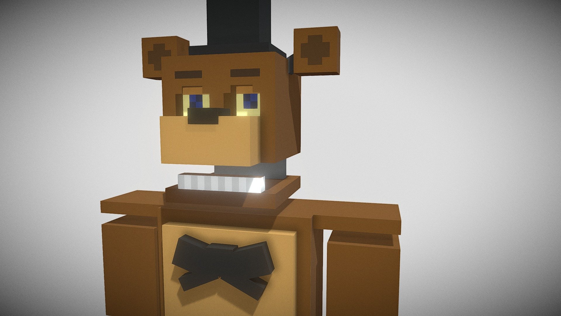 Freddy Fazbear - Download Free 3D model by Blockington [22be203 ...