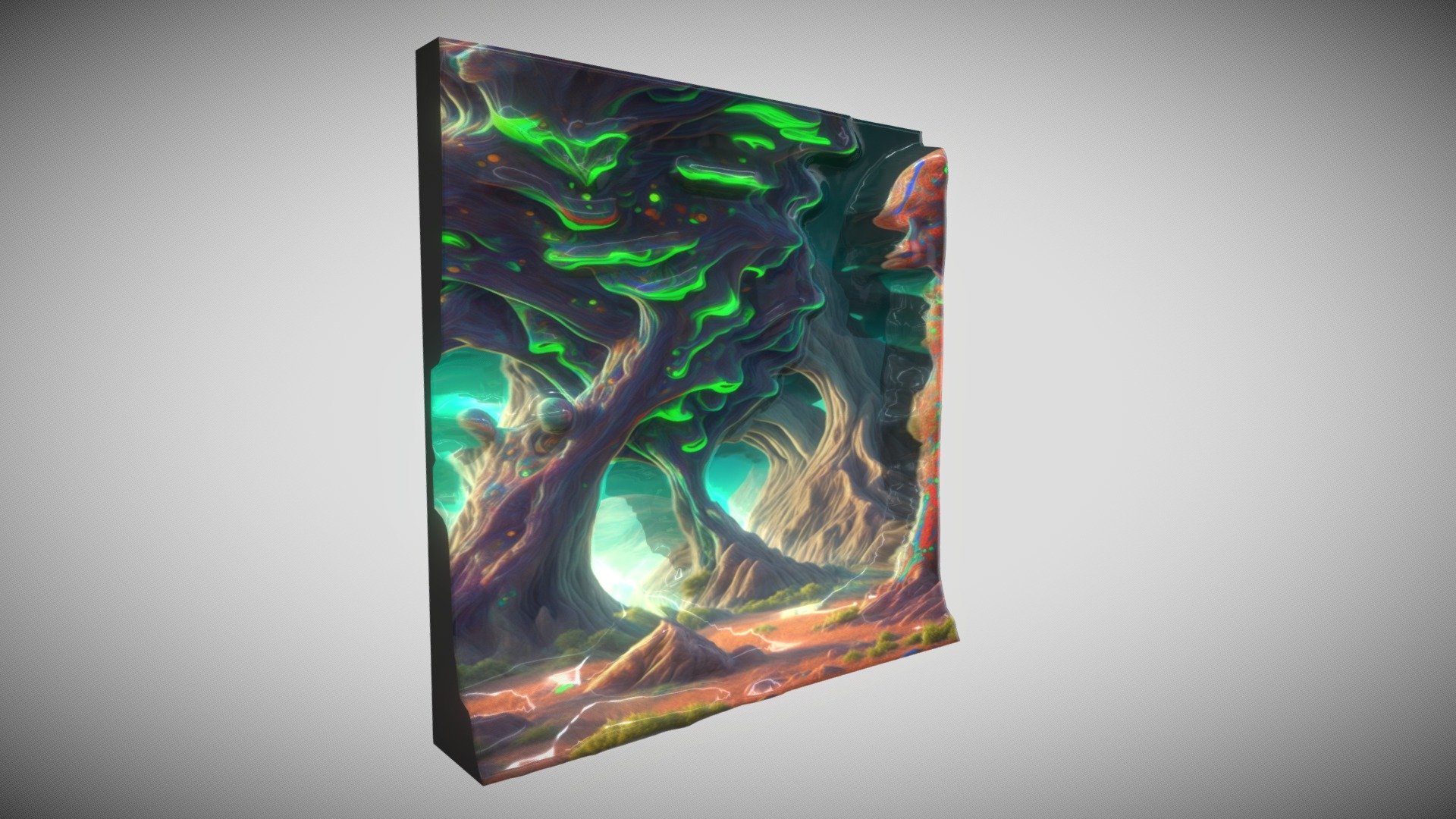 Relief Landscape trippy - Buy Royalty Free 3D model by Dominic Baker ...