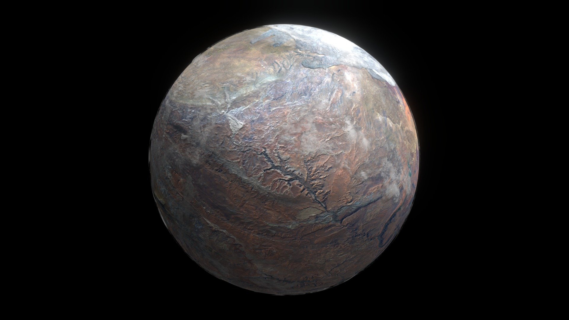 PBR Dark Planet 3 - 8K Textures - Buy Royalty Free 3D model by ...