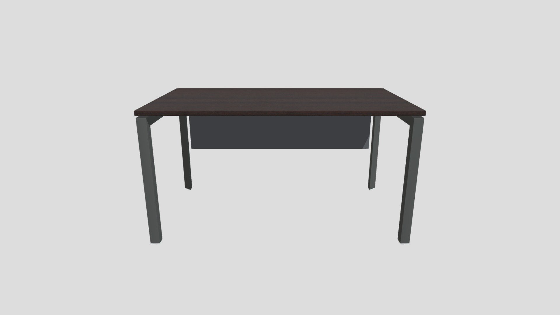 BUREAU STAR L.140CM AVEC VOILE DE FOND - Download Free 3D model by ...