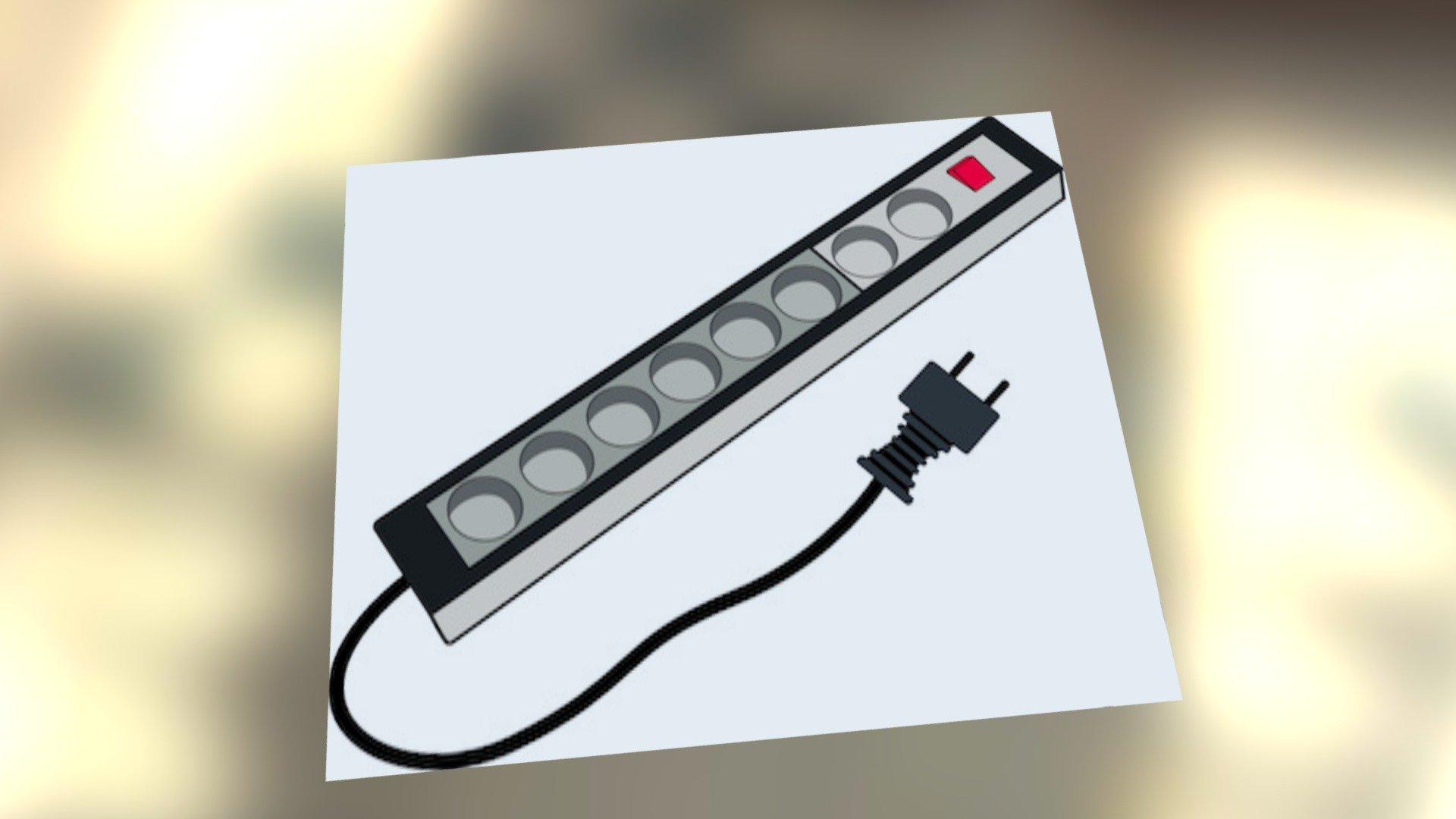 power strip - 3D model by deepthinker [22c5609] - Sketchfab